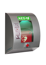 Outdoor Defibrillator Cabinet Push Button | AEDexpert.co.uk