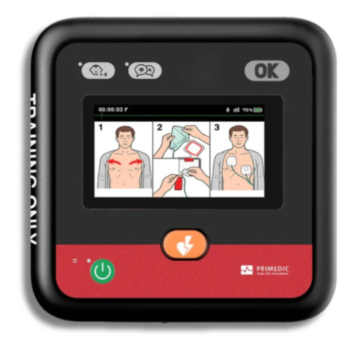 Primedic HeartSave myPad Trainer + screen | AEDexpert.co.uk