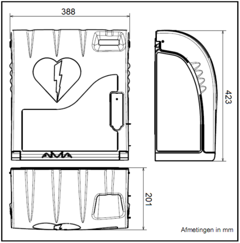 AIVIA 200 Outdoor AED Cabinet | AEDexpert.co.uk